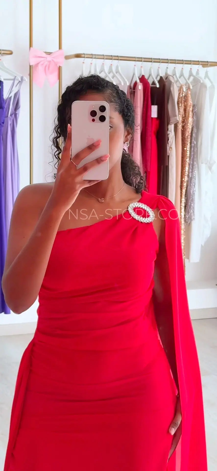 Vestido Vivian Vermelho - Natal – NSA Store